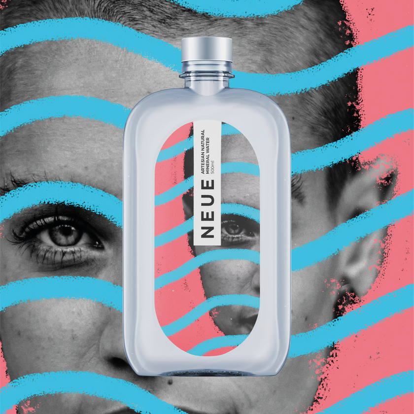 NEUE Water product overview. 12 box and 24 box